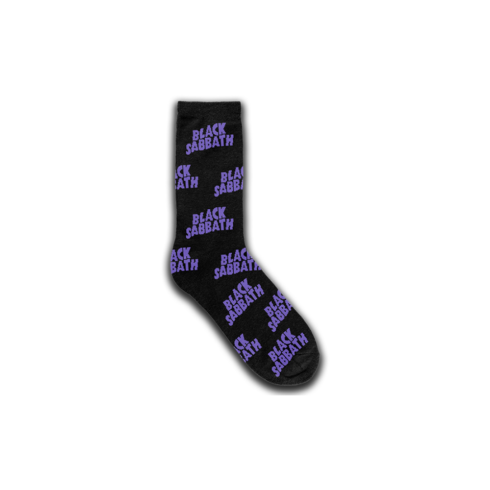 Black Sabbath Repeat Logo Socks - Black Sabbath Official Store